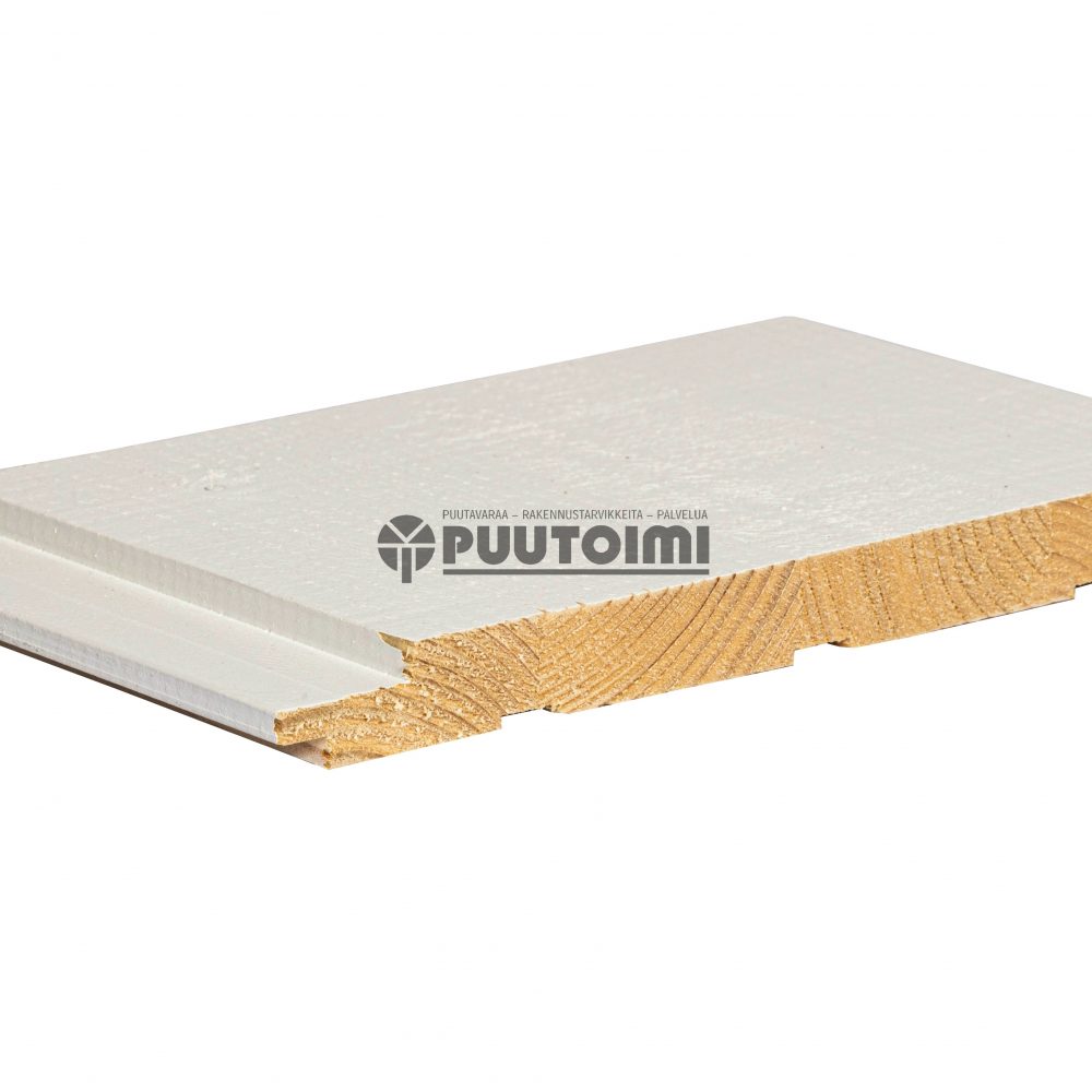 Sisustuspaneeli 14x120x2370 mm STS valkolakattu kuusi SPA - Puutoimi